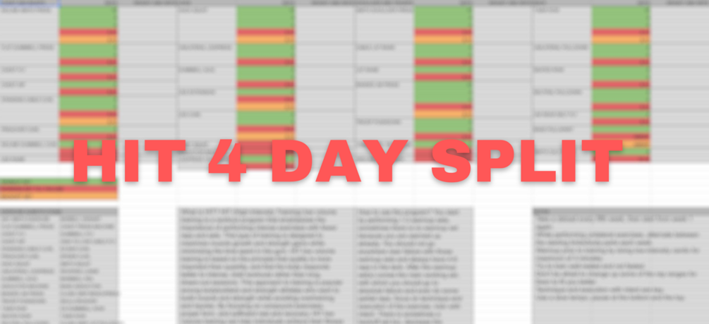 HIT 4 DAY SPLIT