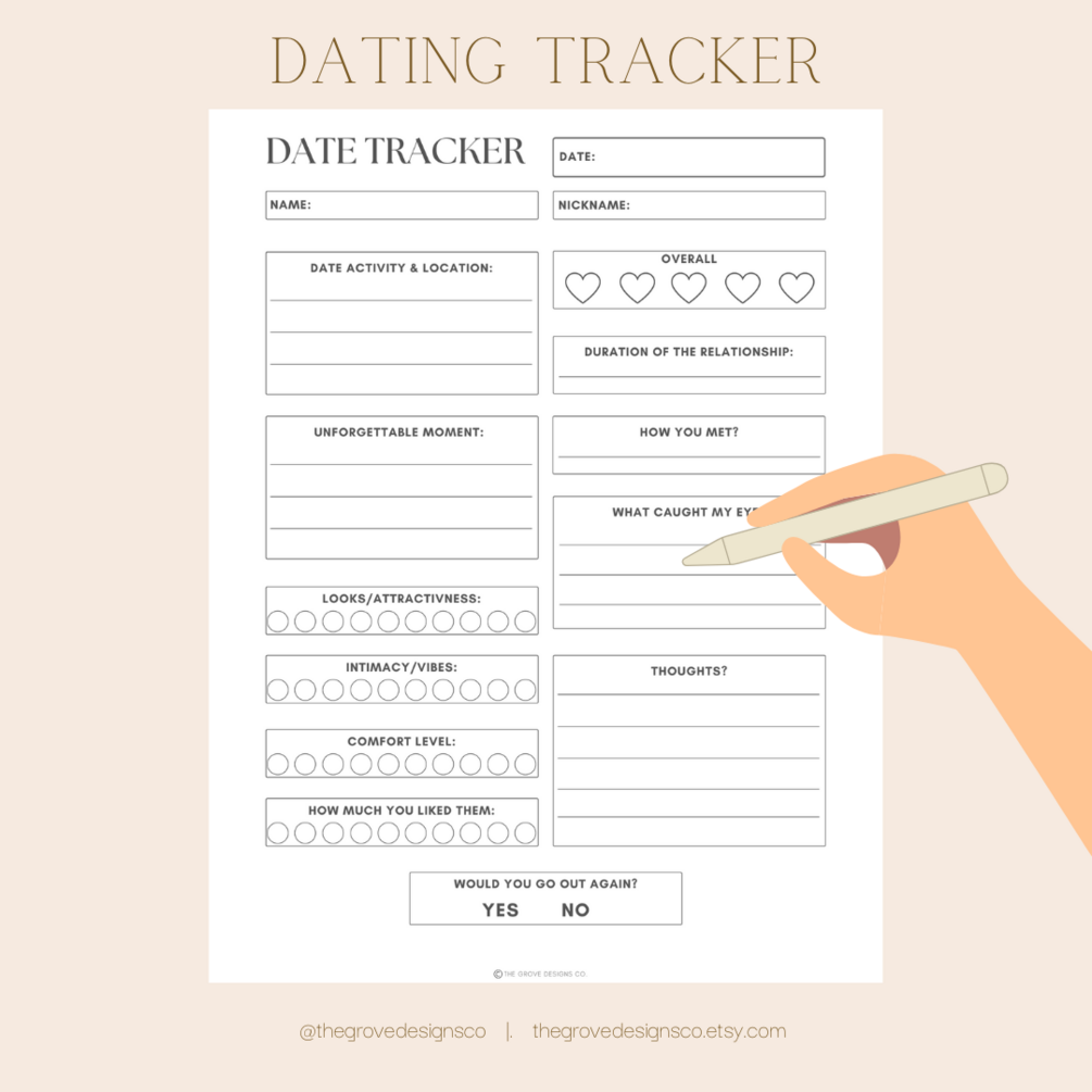 Love Journey | Digital or Printable Dating Journal