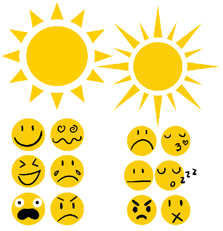 Sun With Emotions