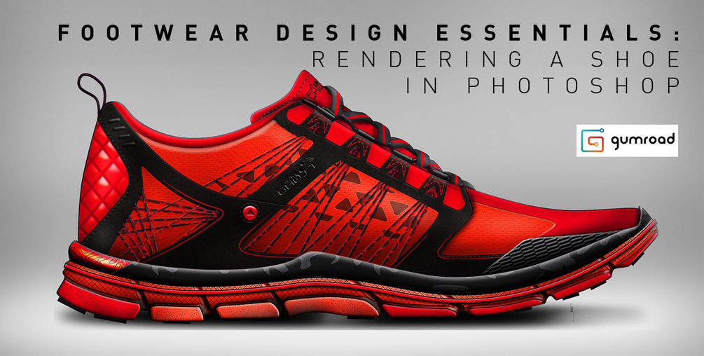 Rendering a Running Shoe in Photoshop