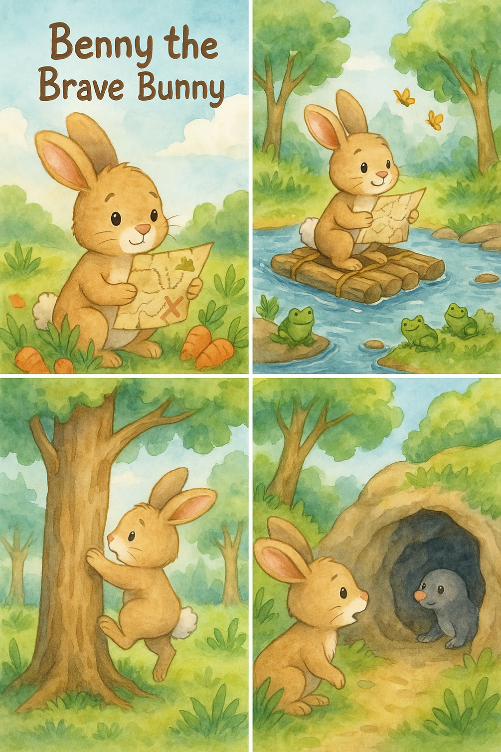 Benny the Brave Bunny — A Short Adventure eBook for Kids