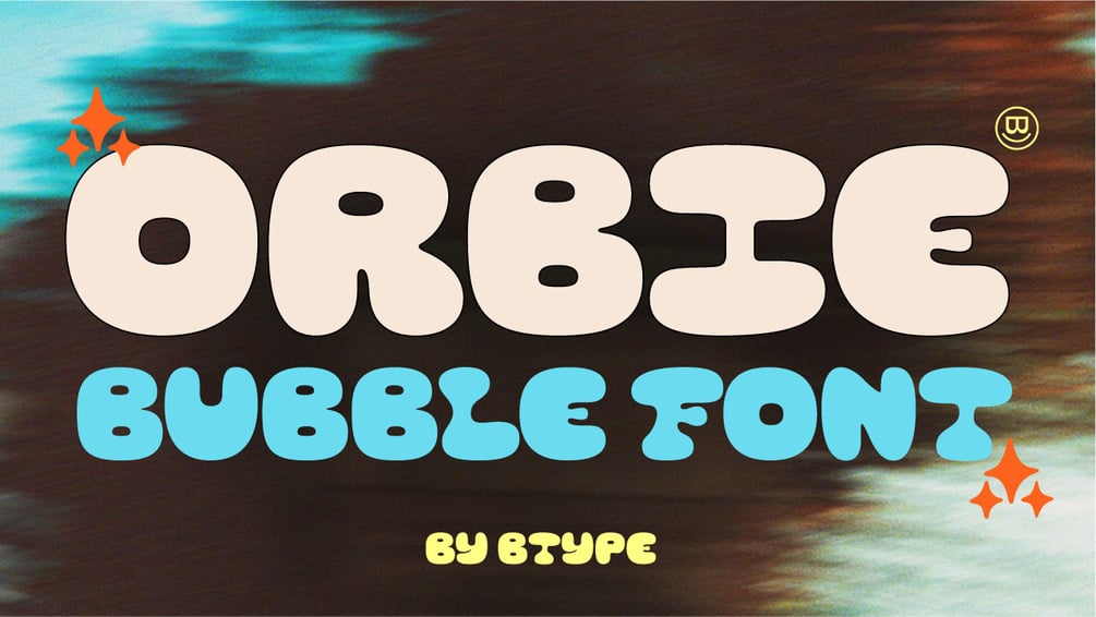 Orbie — Bubble Display Font