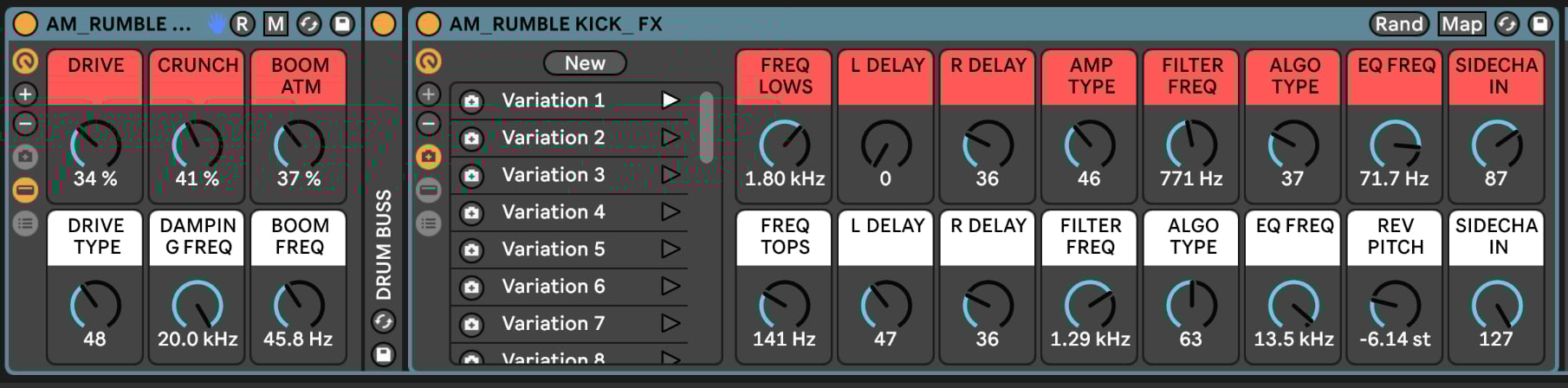 🚀 RUMBLE KICK FX Rack for Ableton Live 11 Suite 🔥🎶