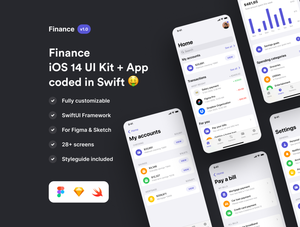 Swift Finance: iOS 14 App Kit