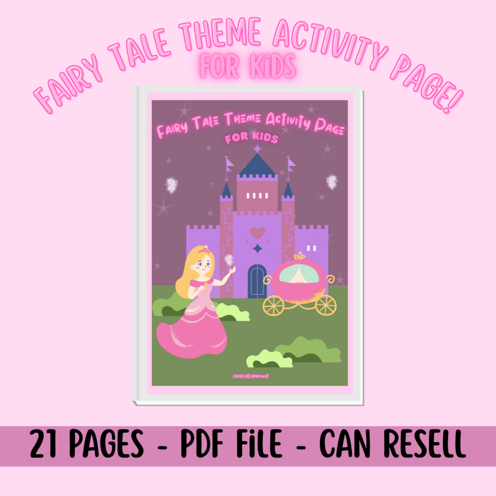 Fairy Tale Activity Theme Page |shecreatesproduct