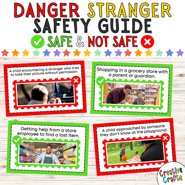 Bundle Social Narrative: Stranger Danger Social Story | Safety Tips Lessons