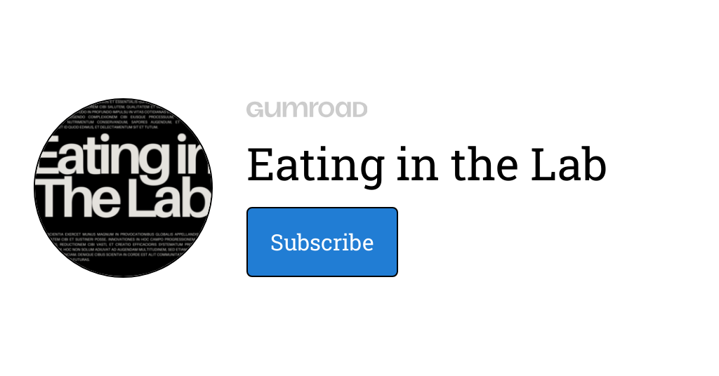 Eating in the Lab