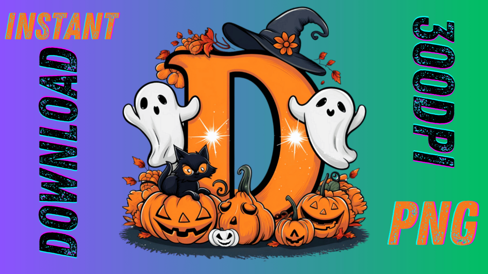Spooky Halloween Alphabet Art – Decorate with Personalized ‘D’ Letter ...
