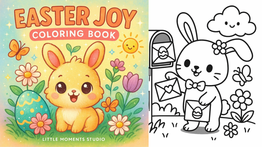 Easter Joy Coloring Book – Printable Edition