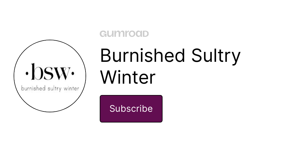 Burnished Sultry Winter