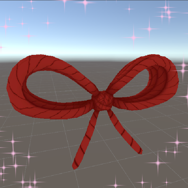 [3D] Yarn Bow [ VRChat / Unity / Blender ]