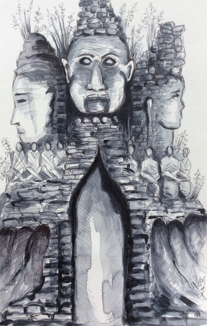 The Gate of Angkor Thom, Cambodia