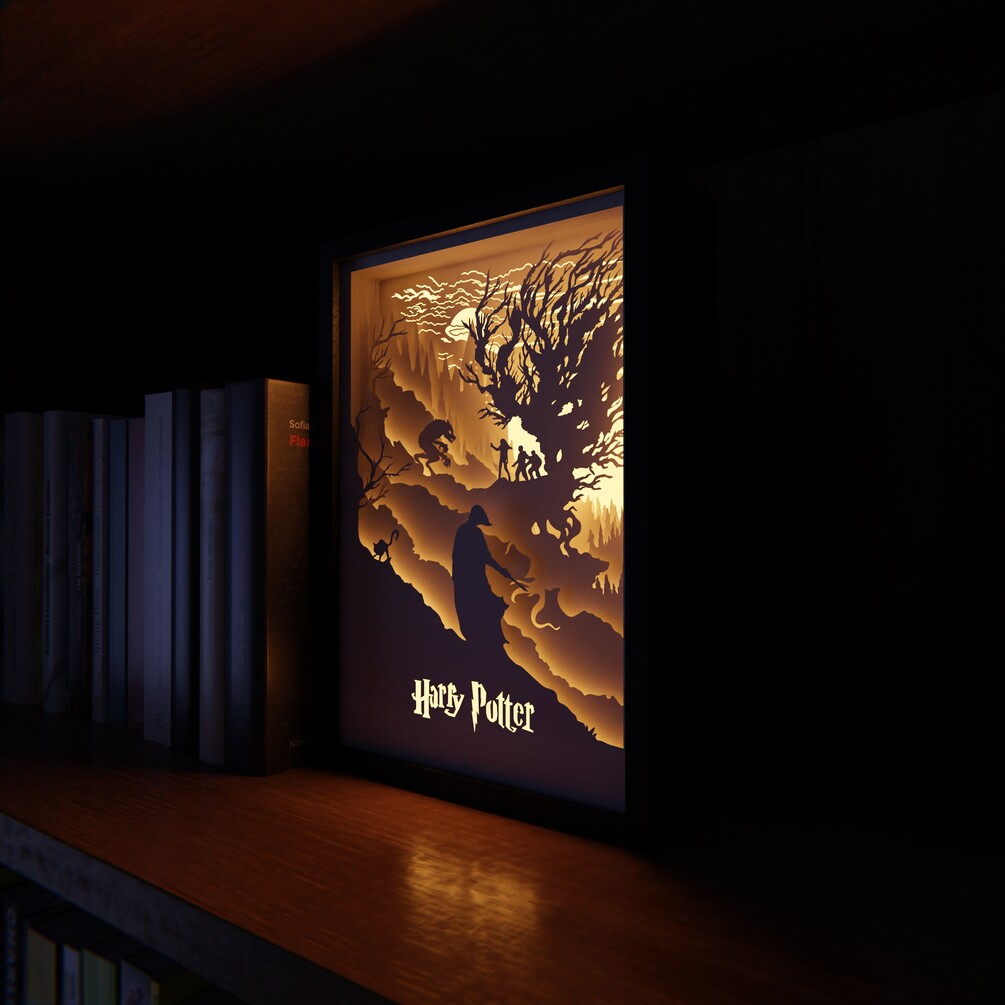 Harry Potter Azkaban Prisoner Inspired by Diy Light Box Lamp Template ...