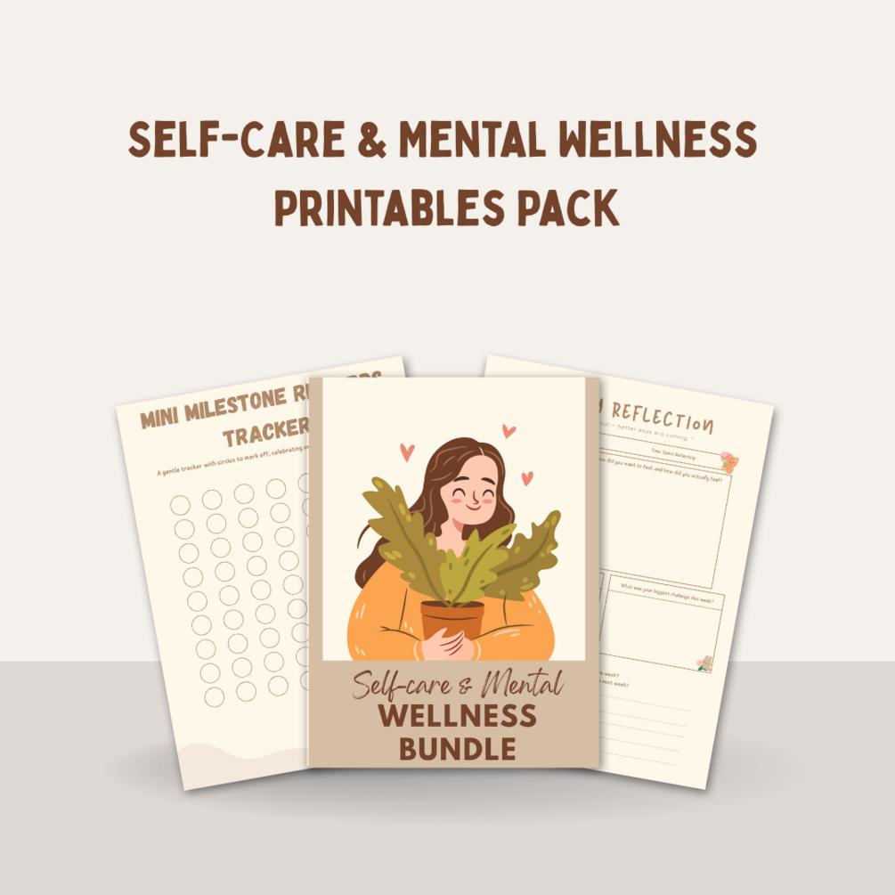 Self-Care & Mental Wellness Printables Pack