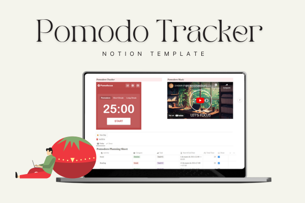 Pomodo Tracker Notion Template
