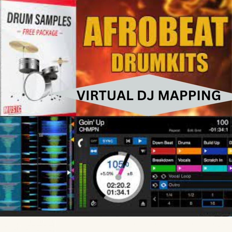 Virtual Dj + Conga Drum Kit For Finger Drumming