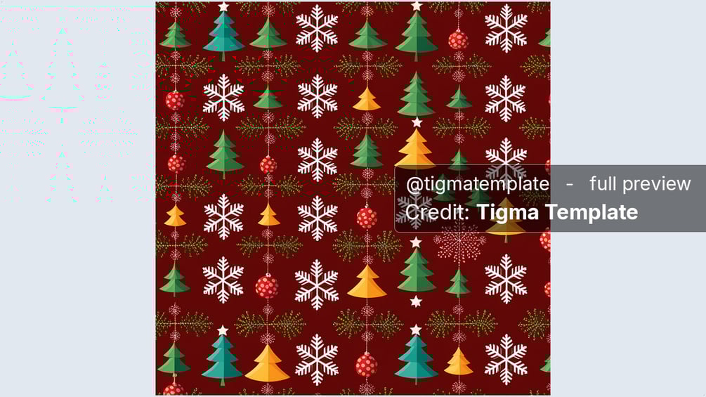 Cheerful and Beautiful Christmas Pattern for Your Holiday Designs