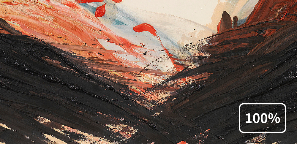 12 digital images of Arnulf Rainer paintings, people landscape still ...