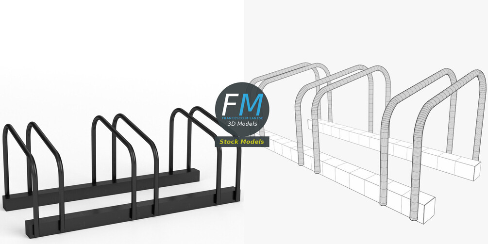 3D MODEL - Bicycle racks 2