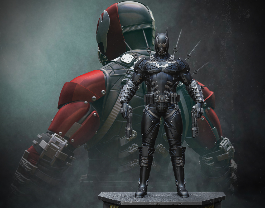 Grendel Knight Batman and Red Hood variant custom designs 3D print model