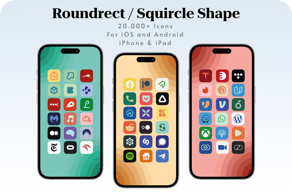 SALE !!! 40,000+ Khromatic Icon Packs Roundrect , Circle | For iPhone ...