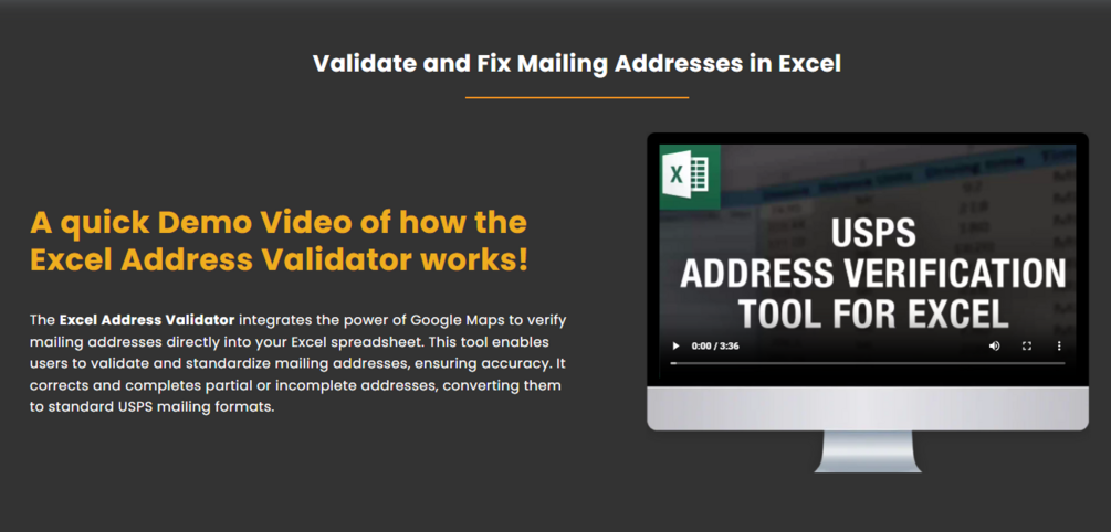 Excel Address Validator