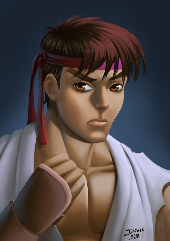 Ryu vídeo processo photoshop