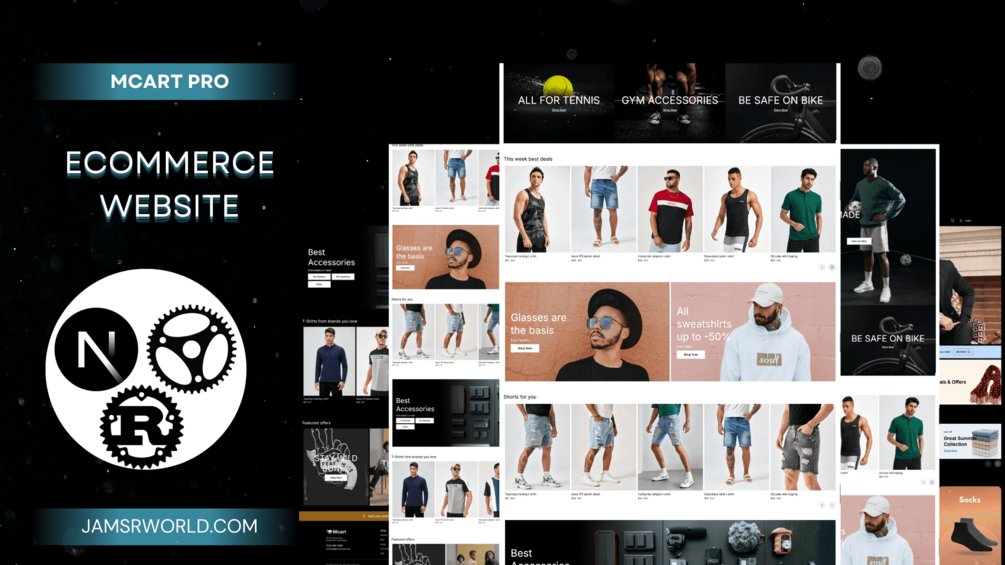 Ecommerce website in Nextjs and Rust