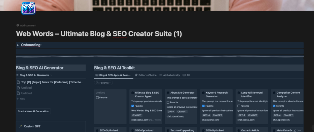 Word Madness - Ultimate Blog & SEO Creator Suite