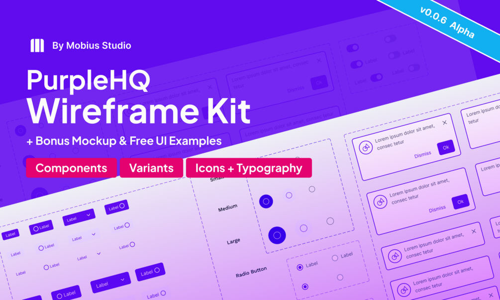 PurpleHQ Wireframe Kit