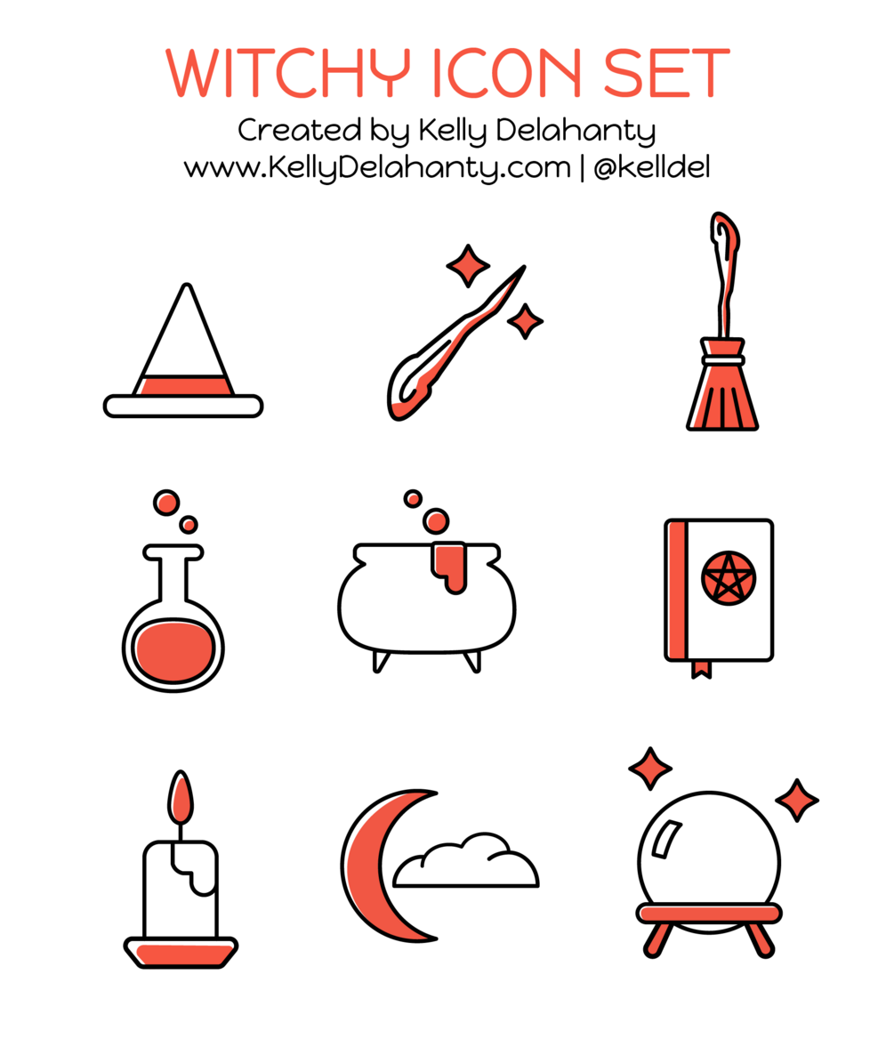 Witchy Icon Set