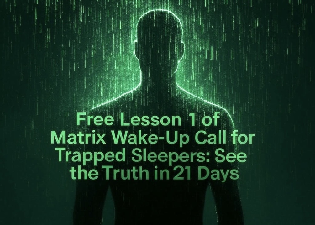Free Matrix Wake-Up Call for Trapped Sleepers: Lesson 1 - Becoming Aware!