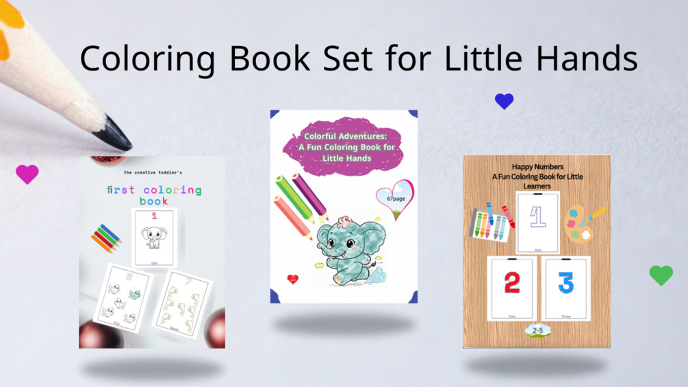 Coloring Book Set for Little Hands