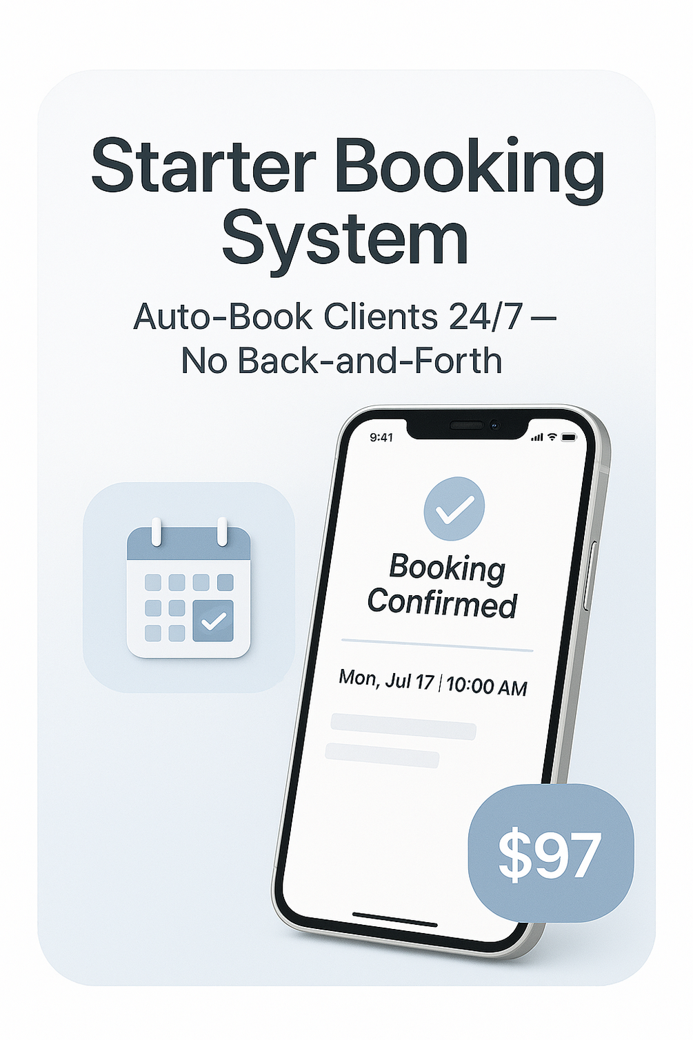 Starter Booking System – Auto-Book Clients 24/7