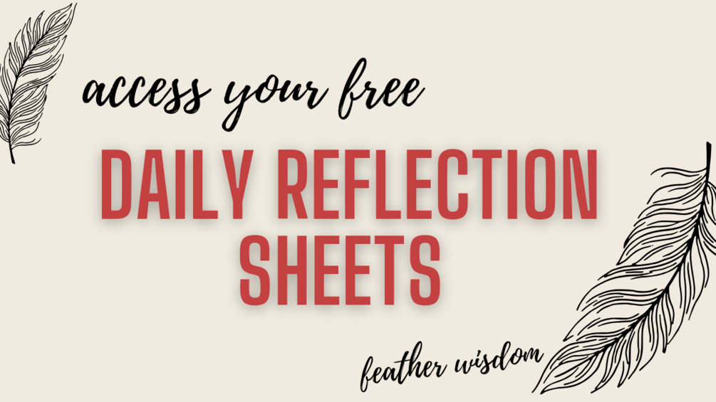 FREE MORNING + EVENING REFLECTION SHEETS