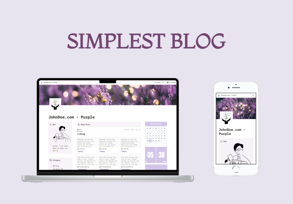 Simple Personal Blog