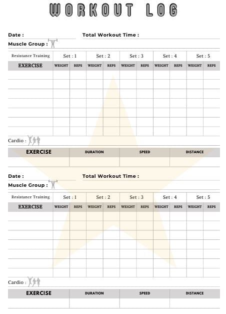 Be A Star Planner: A 5-Page System for Success