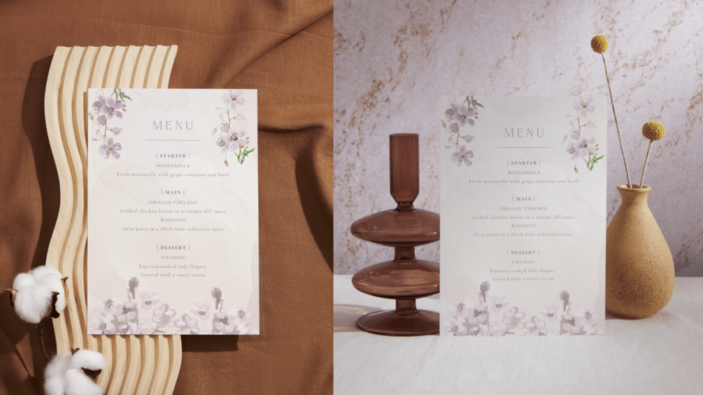 [Canva] Elegant Floral Menu