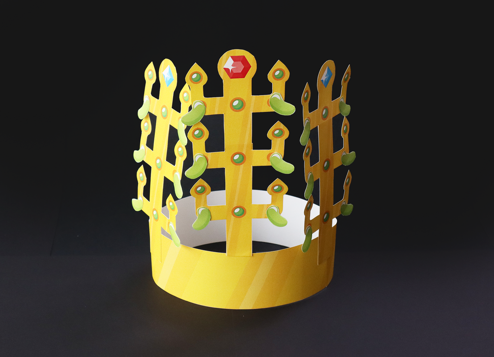 Paper Crown Craft, King Queen Hat Coloring - Printable PDF