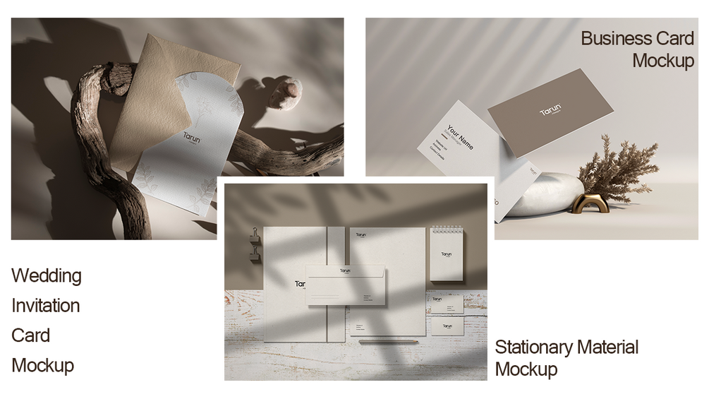 Aesthetics & Minimal Style Mock-ups (By Tarundesigns)