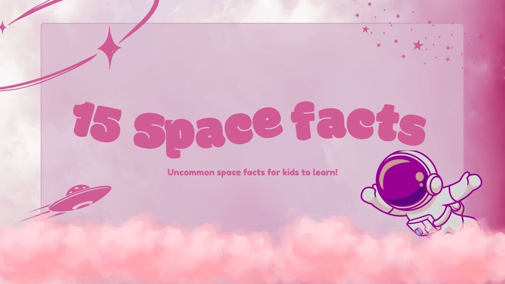 Canva Presentation Template - Simple | Pink Theme | "Space Facts"