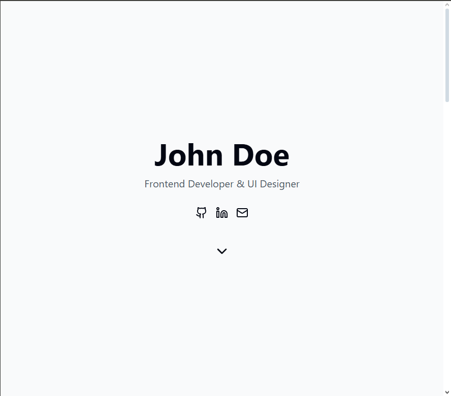 Simple Portfolio Website Template 1