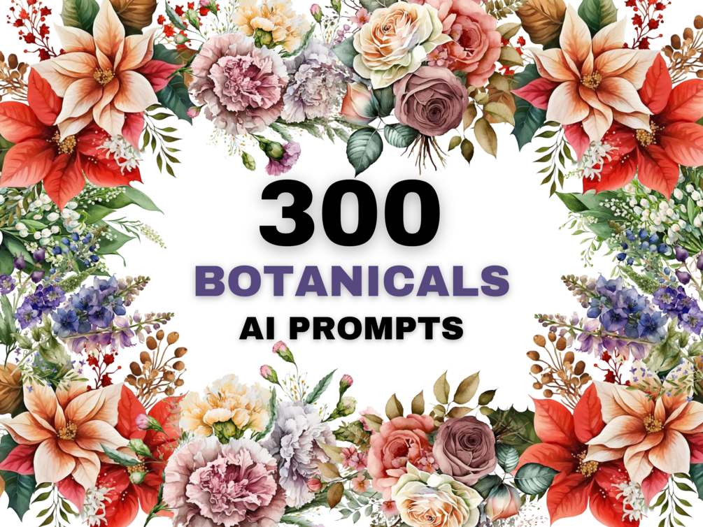 300 Botanicals prompts midjourney prompts guide,midjourney botanical ...
