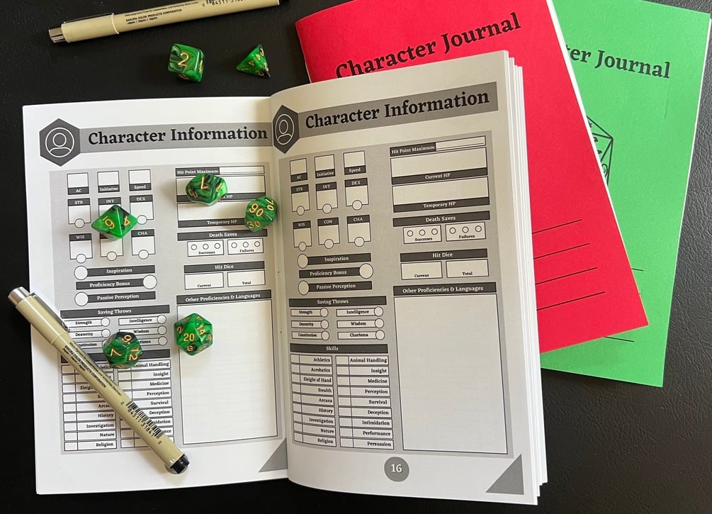 Printable D&D Character Journal