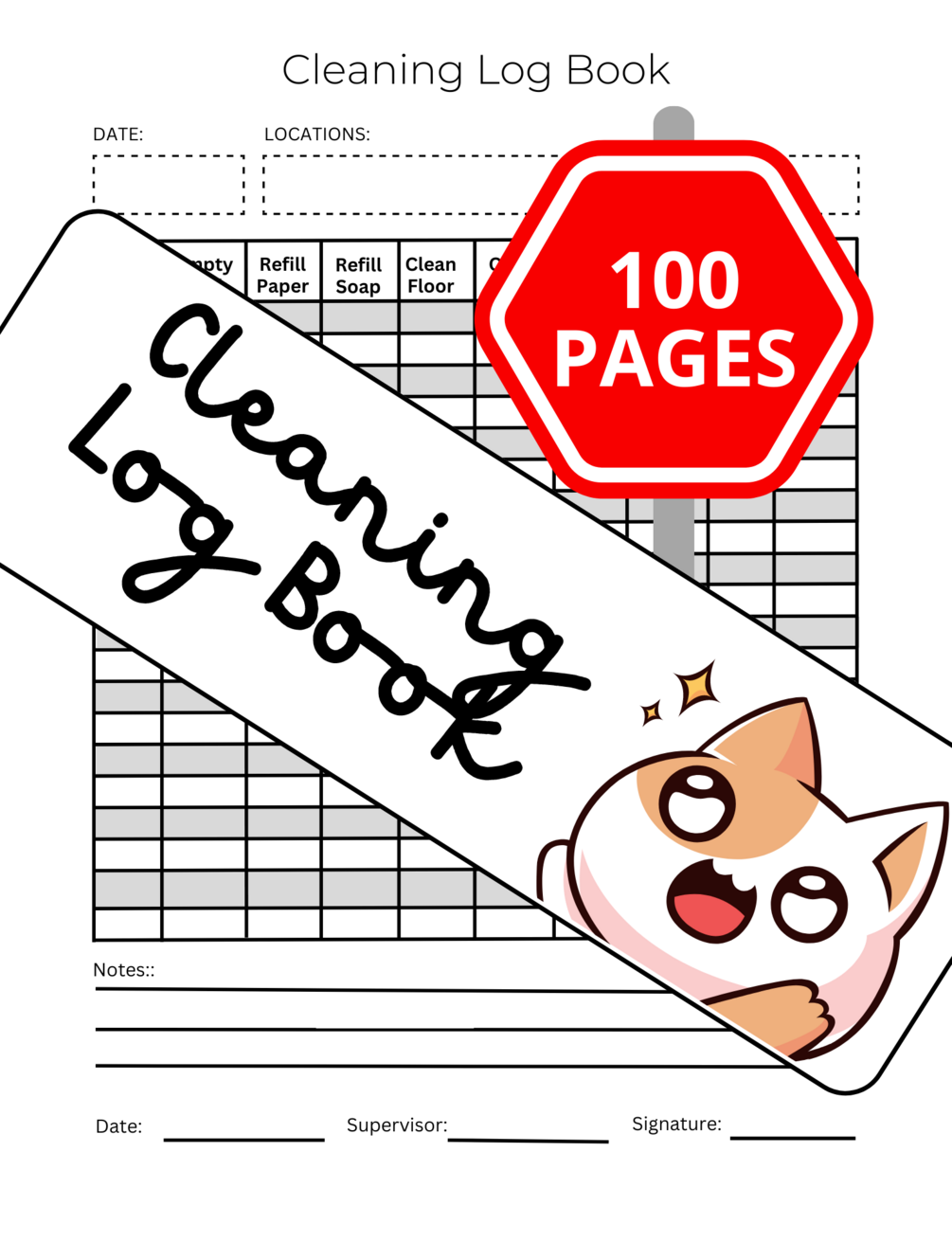 Cleaning Log Book