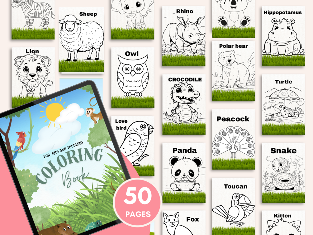 50 printable coloring pages for kids