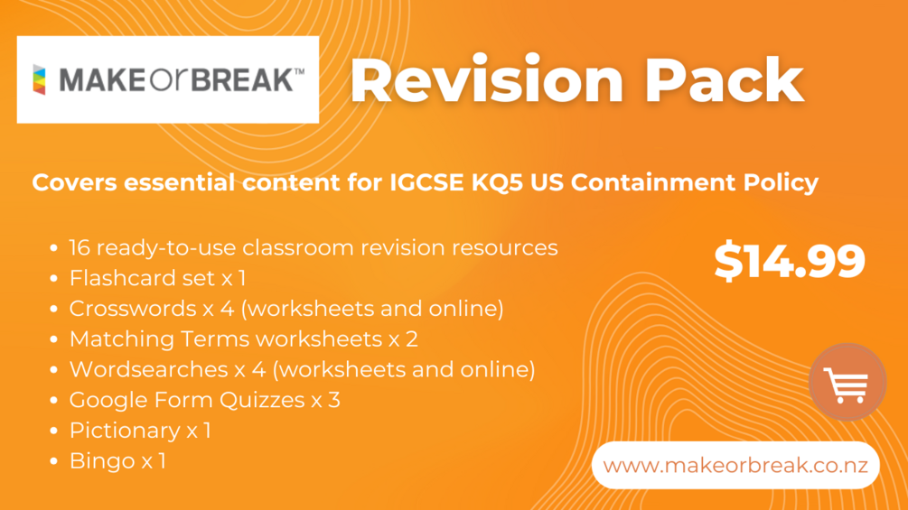 IGCSE History KQ 5: US Containment of Communism