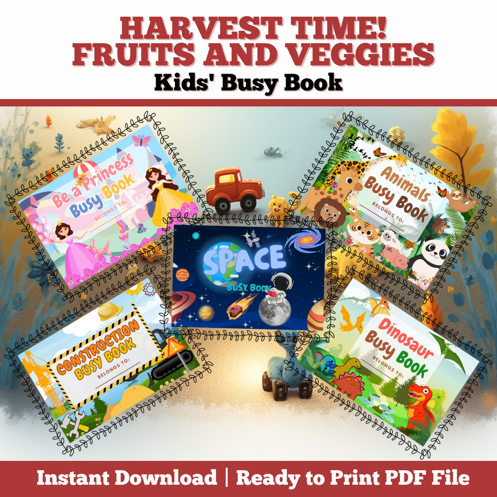 Harvest Time! Fruits and Veggies: Kids' Busy Book