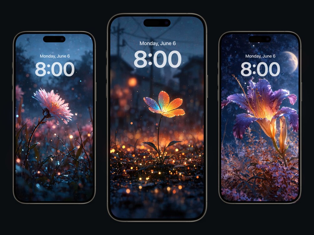 Celestial Bloom Collection – Set of 16 | Dreamy Floral Wallpapers ...