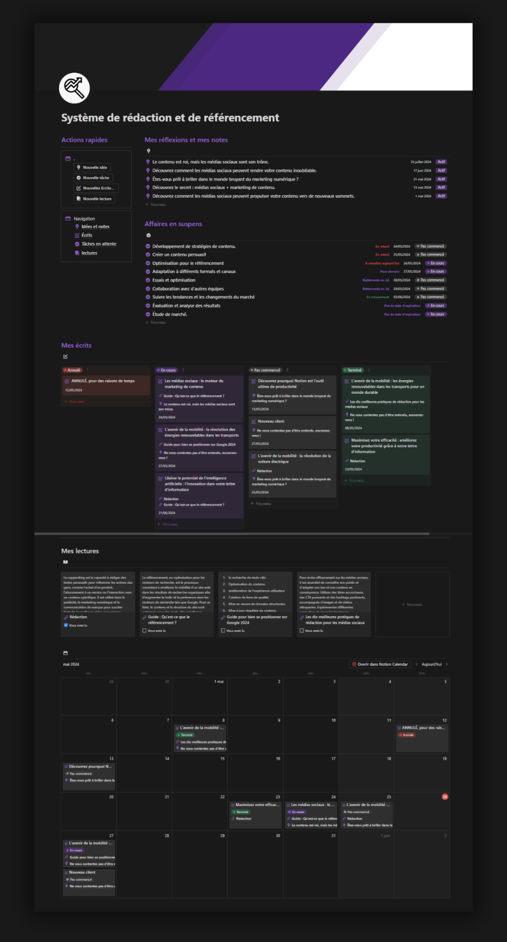 Système de rédaction et de référencement